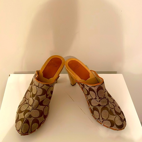 Coach | Shoes | Coach Slide Heels | Poshmark